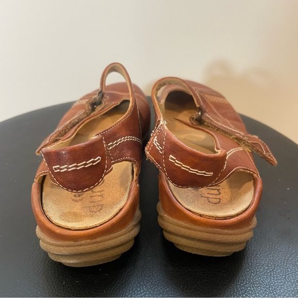 durea | Shoes | Durea Dutch Leather Mary Jane Mule Slide Brown Womens ...